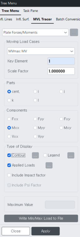 Plate Forces/Moments – MIDAS Support