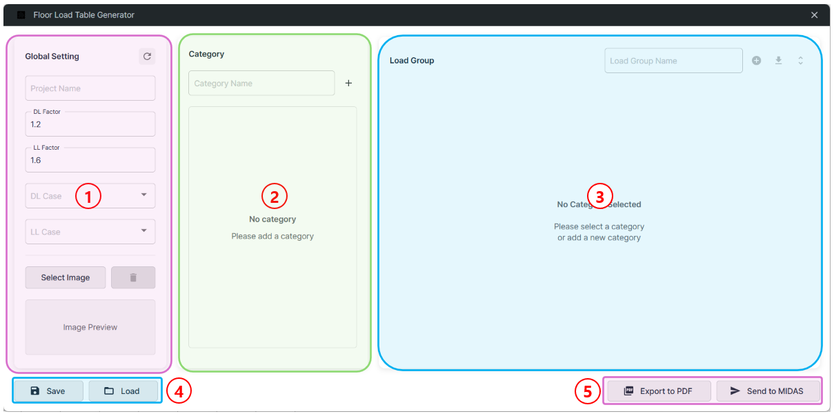 Floor Load Table Generator – MIDAS Support