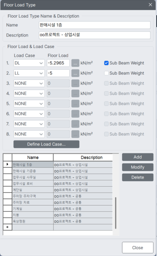 Floor Load Table Generator – MIDAS Support