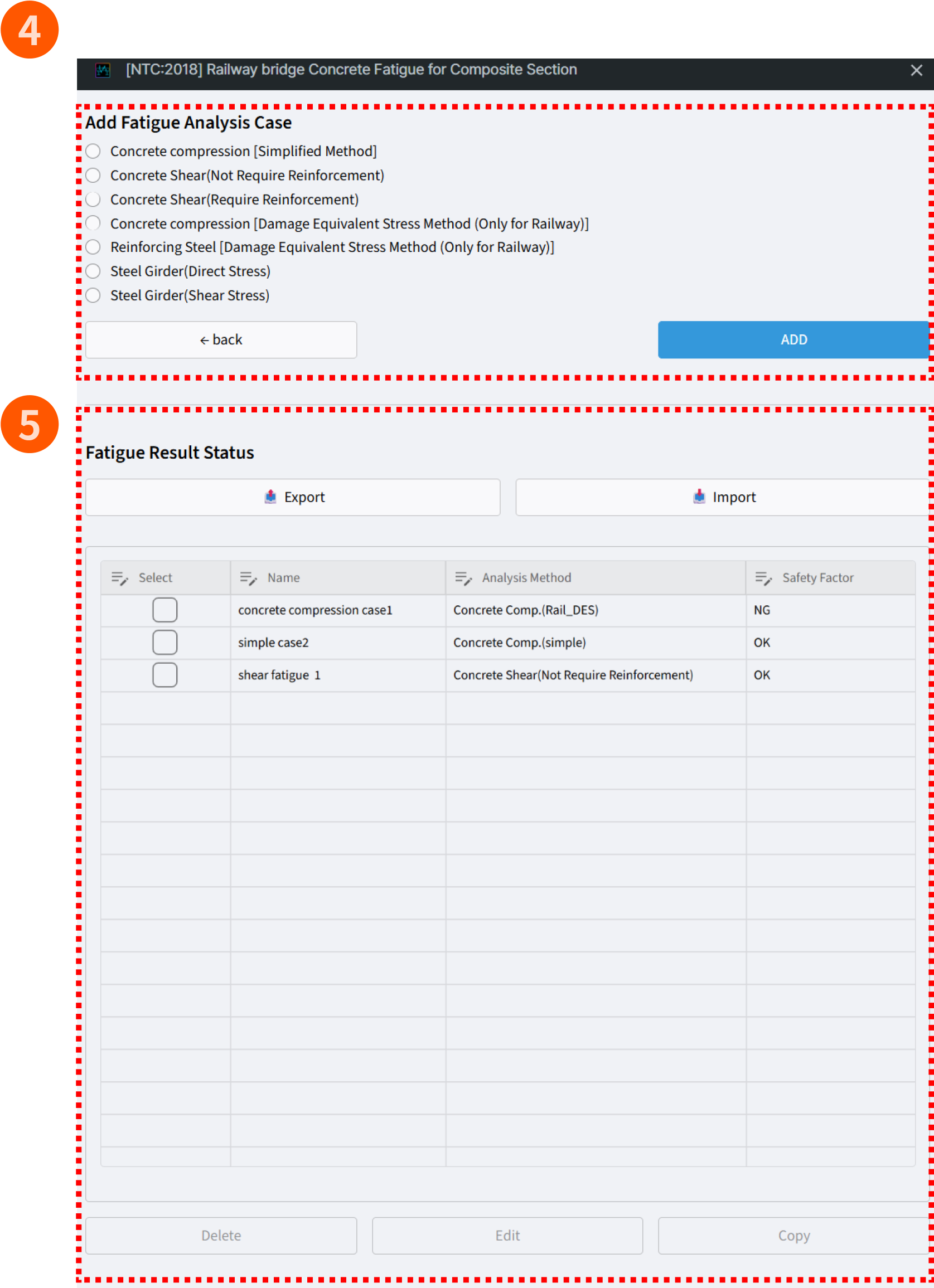 Railway bridge Concrete Fatigue for Composite Section – MIDAS Support
