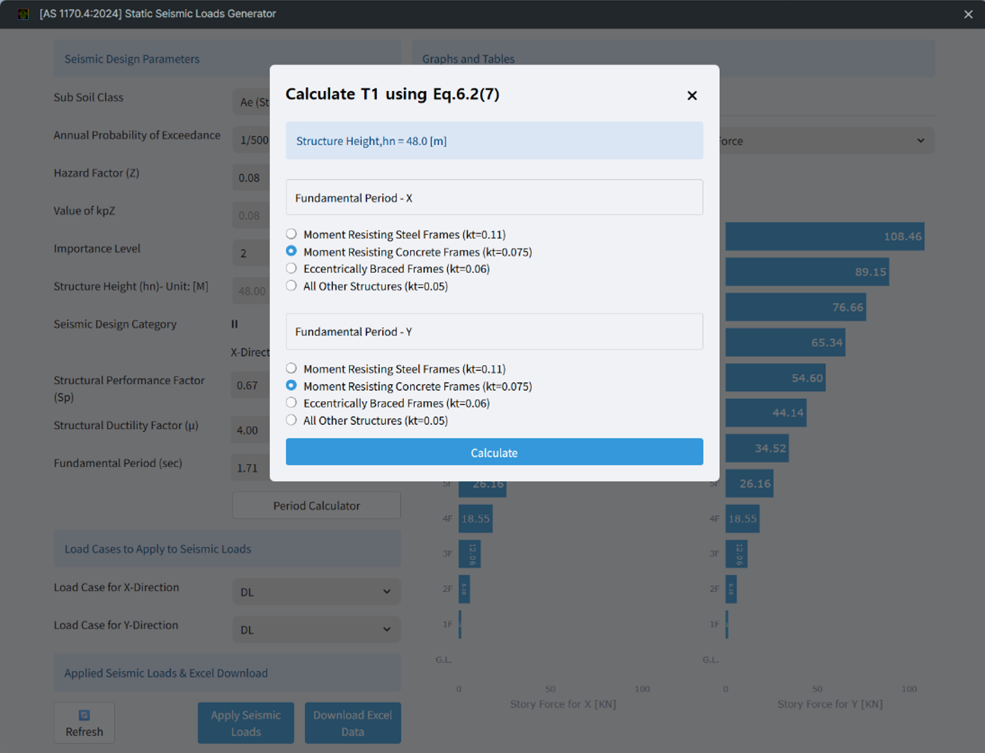 [AS 1170.4:2024] Static Seismic Loads Generator – MIDAS Support