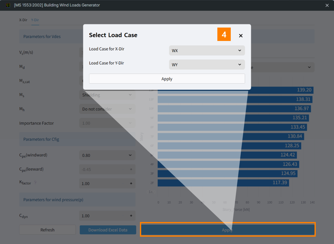 [MS 1553:2002] Building Wind Loads Generator – MIDAS Support