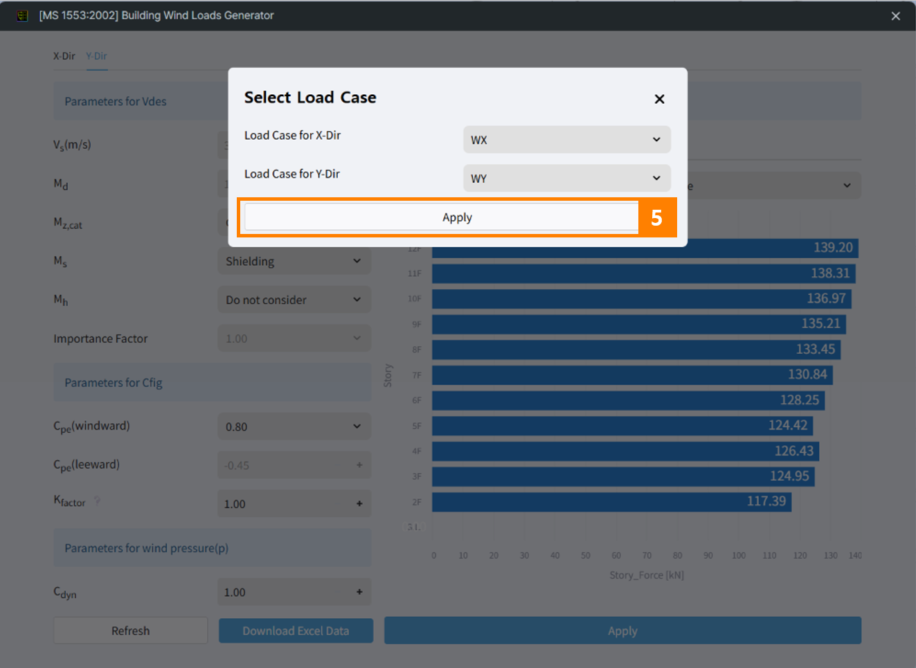 [MS 1553:2002] Building Wind Loads Generator – MIDAS Support