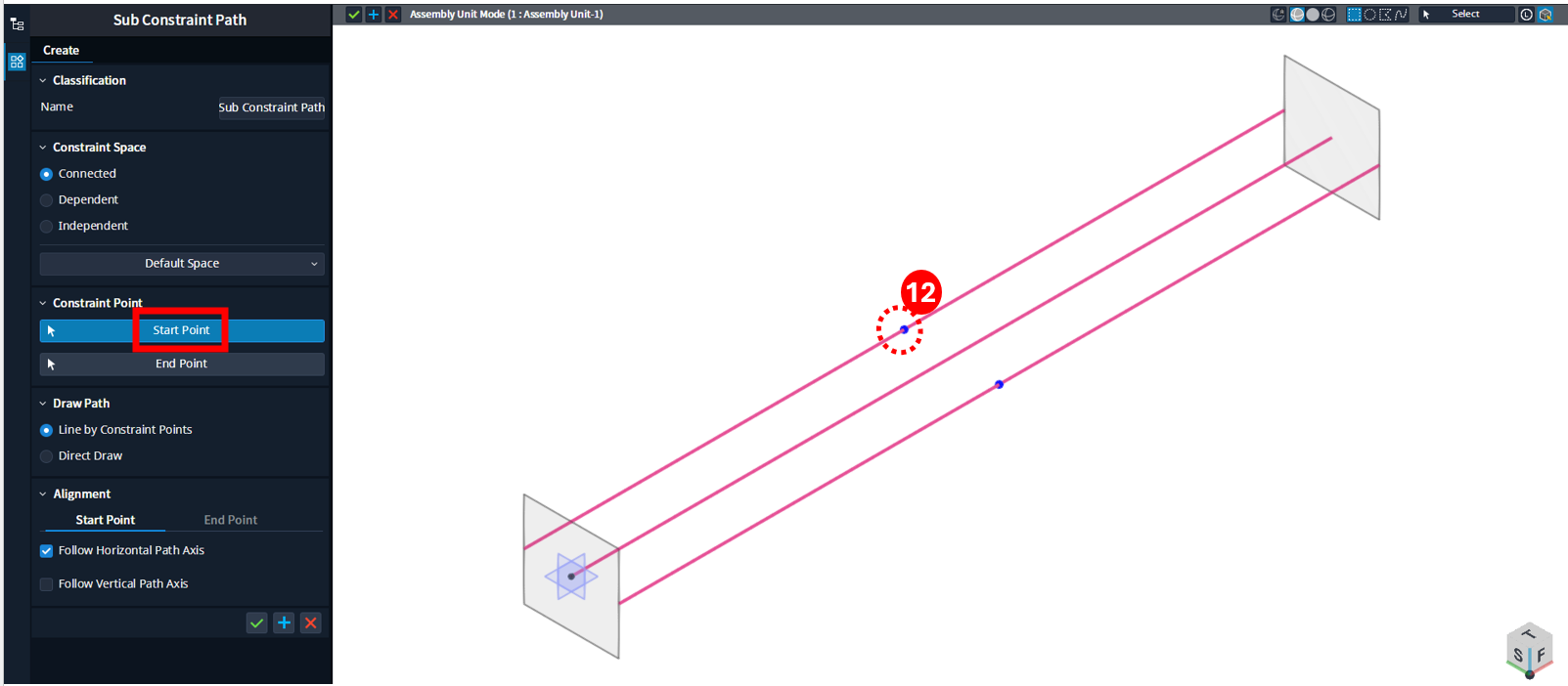[CIM] How to define a sub constraint path in assembly unit library – MIDAS Support