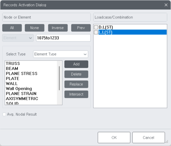 Force & Stress Table – MIDAS Support