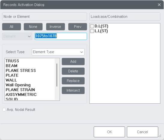 Force(Local) Table – MIDAS Support