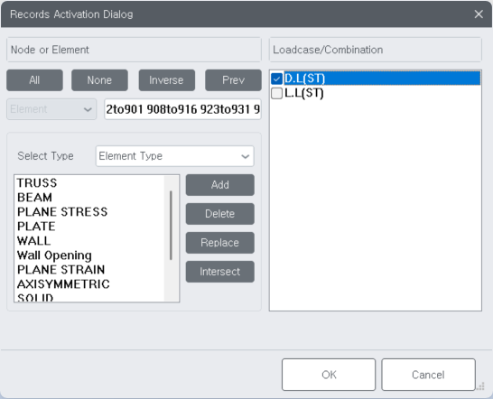 Force(Global) Table – MIDAS Support