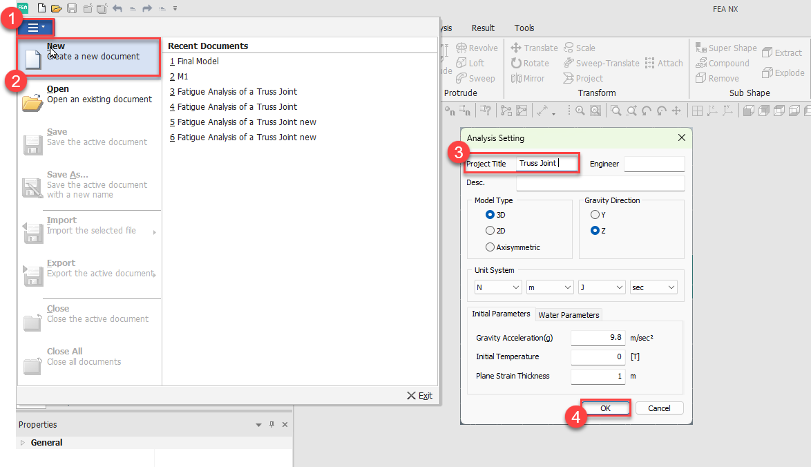 [FEA NX] Fatigue Analysis of a Truss Joint – MIDAS Support