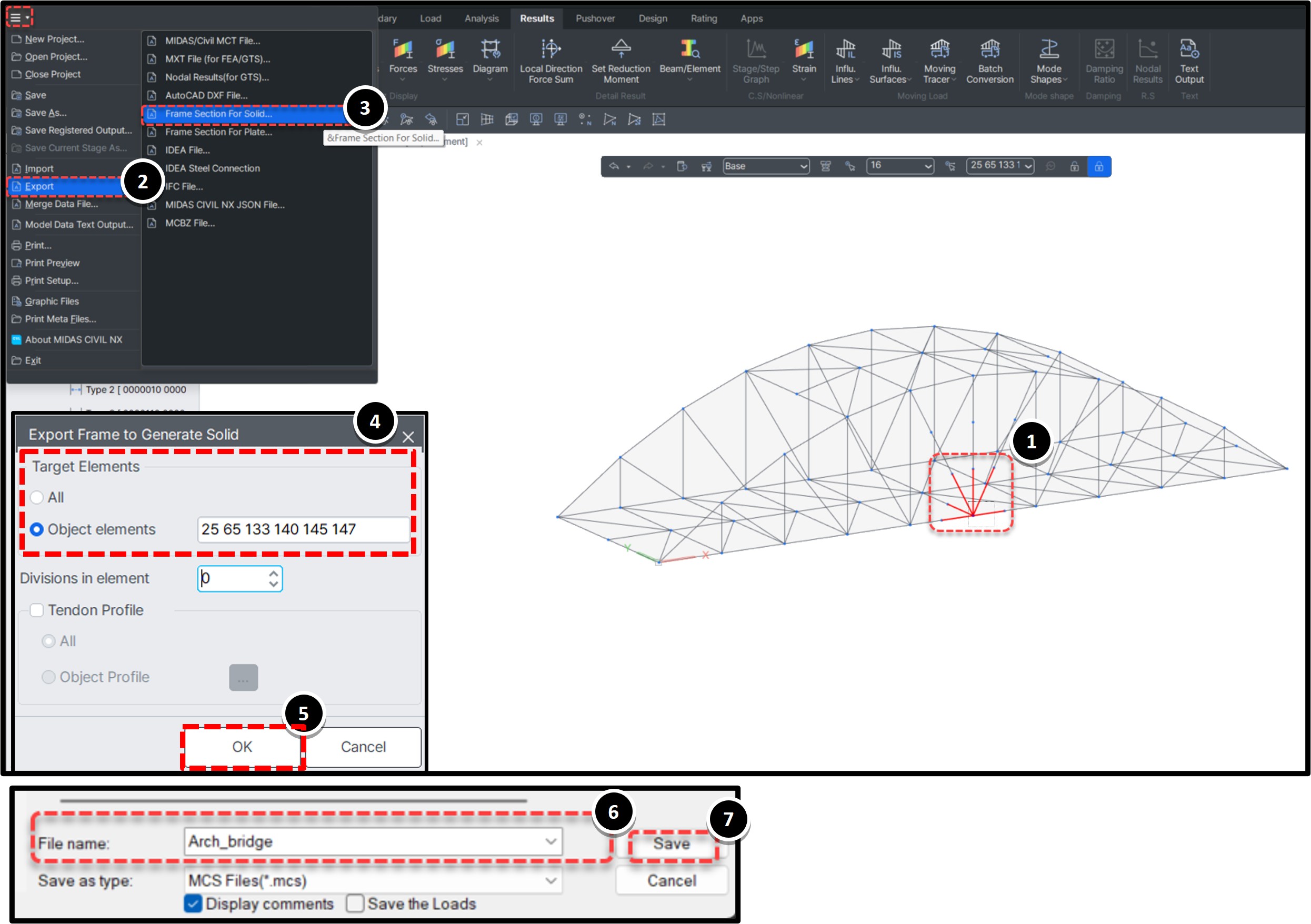 [FEA NX] Truss Bridge Joint Analysis – MIDAS Support