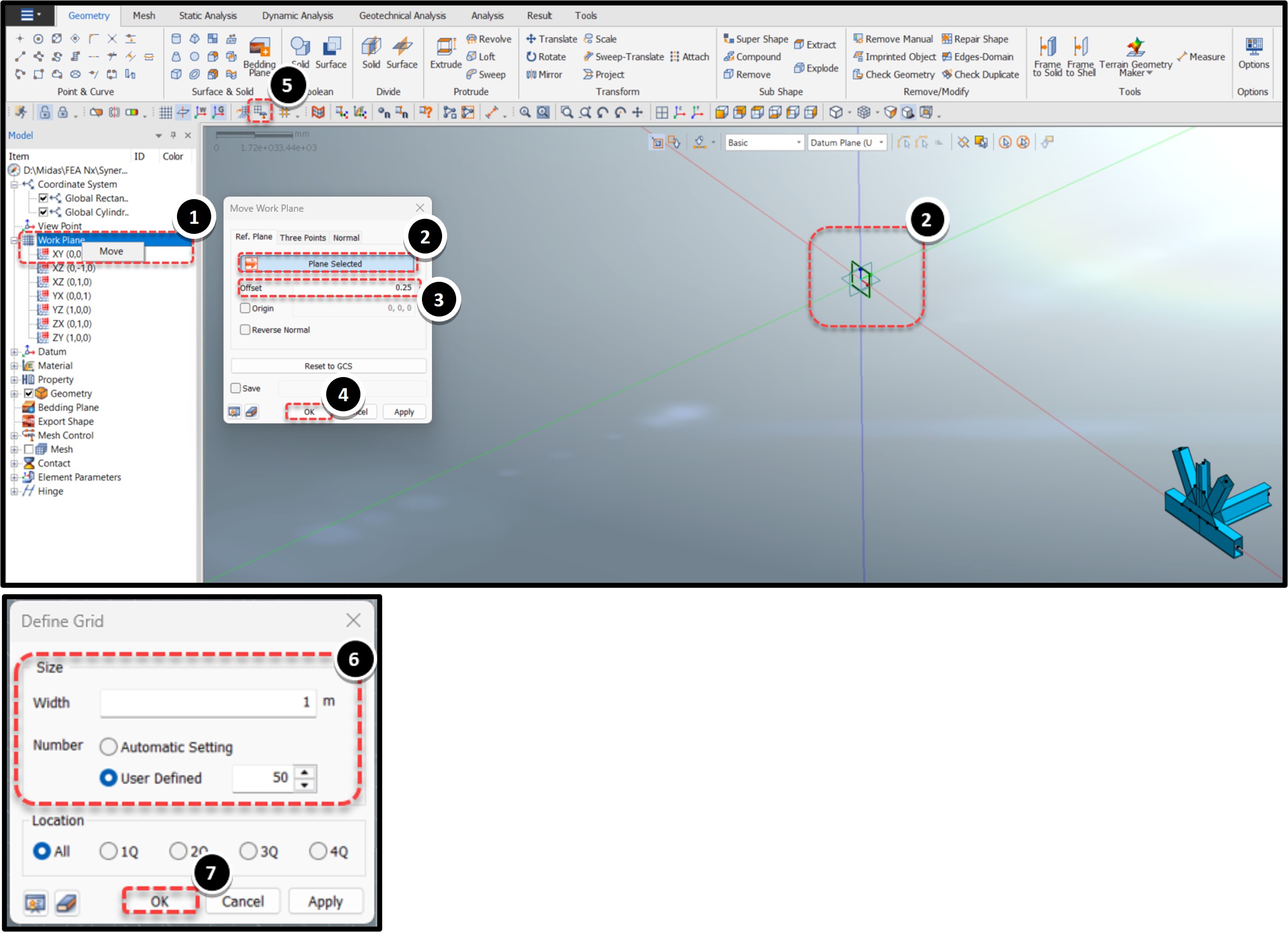 [FEA NX] Truss Bridge Joint Analysis – MIDAS Support