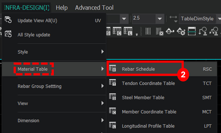 [CAD ID] How to create rebar schedule in CAD ID – MIDAS Support