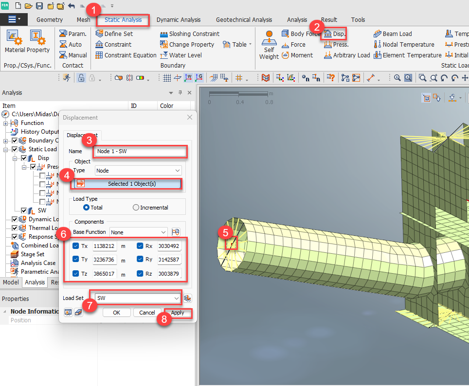 [FEA NX] Fatigue Analysis of a Truss Joint – MIDAS Support
