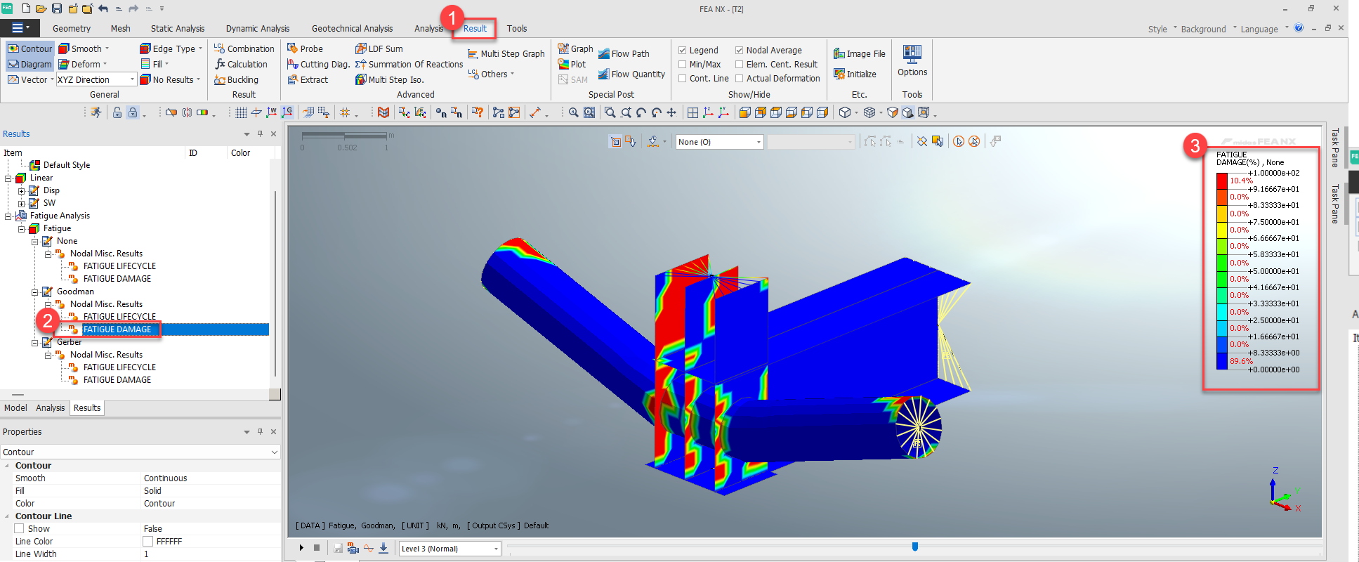 [FEA NX] Fatigue Analysis of a Truss Joint – MIDAS Support