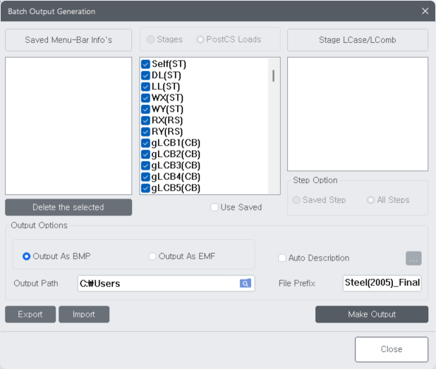 Wall Forces/Moments – MIDAS Support