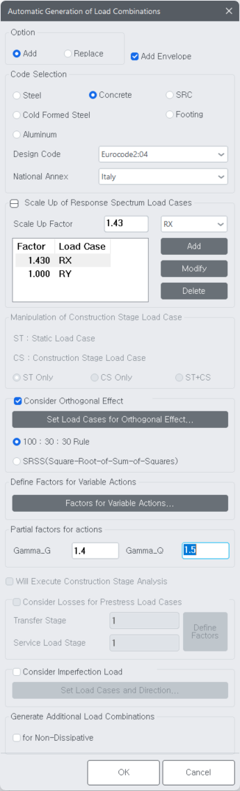 Serviceability Load Combination Type – MIDAS Support