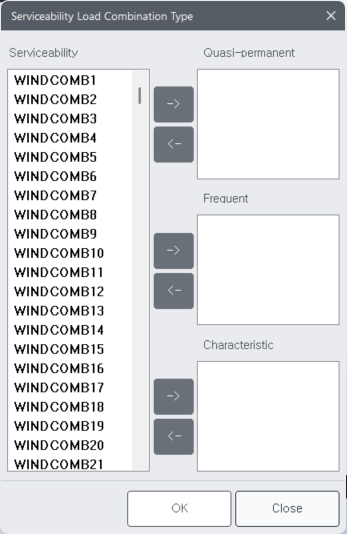 Serviceability Load Combination Type – MIDAS Support