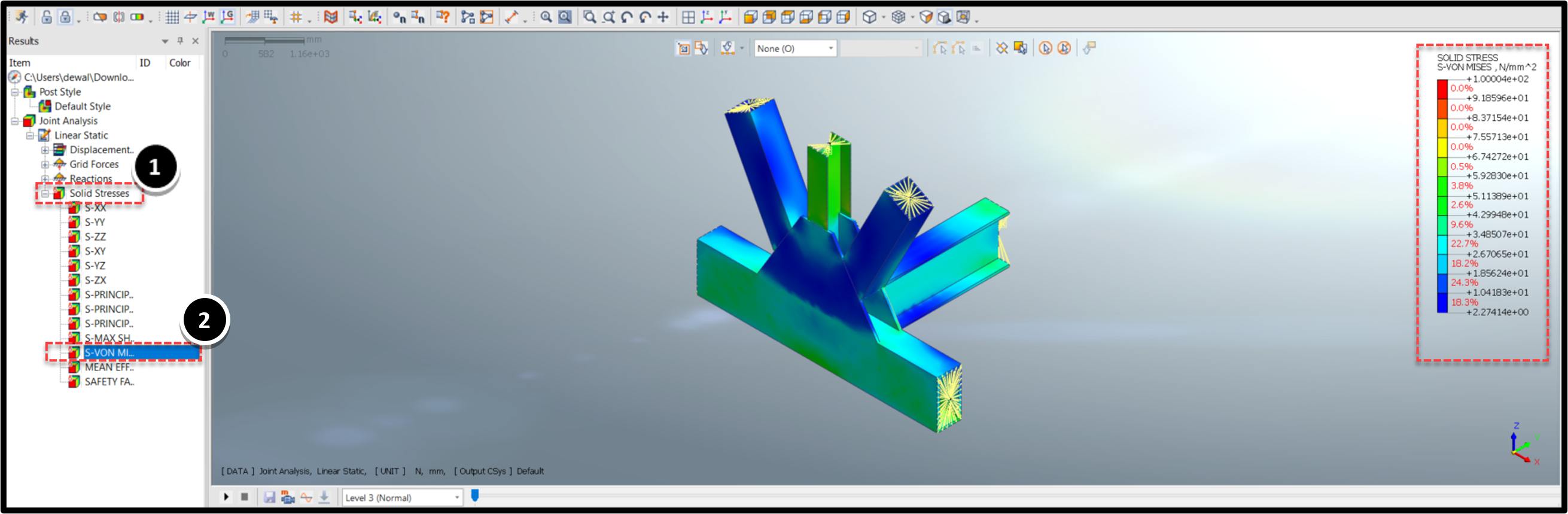 [FEA NX] Truss Bridge Joint Analysis – MIDAS Support