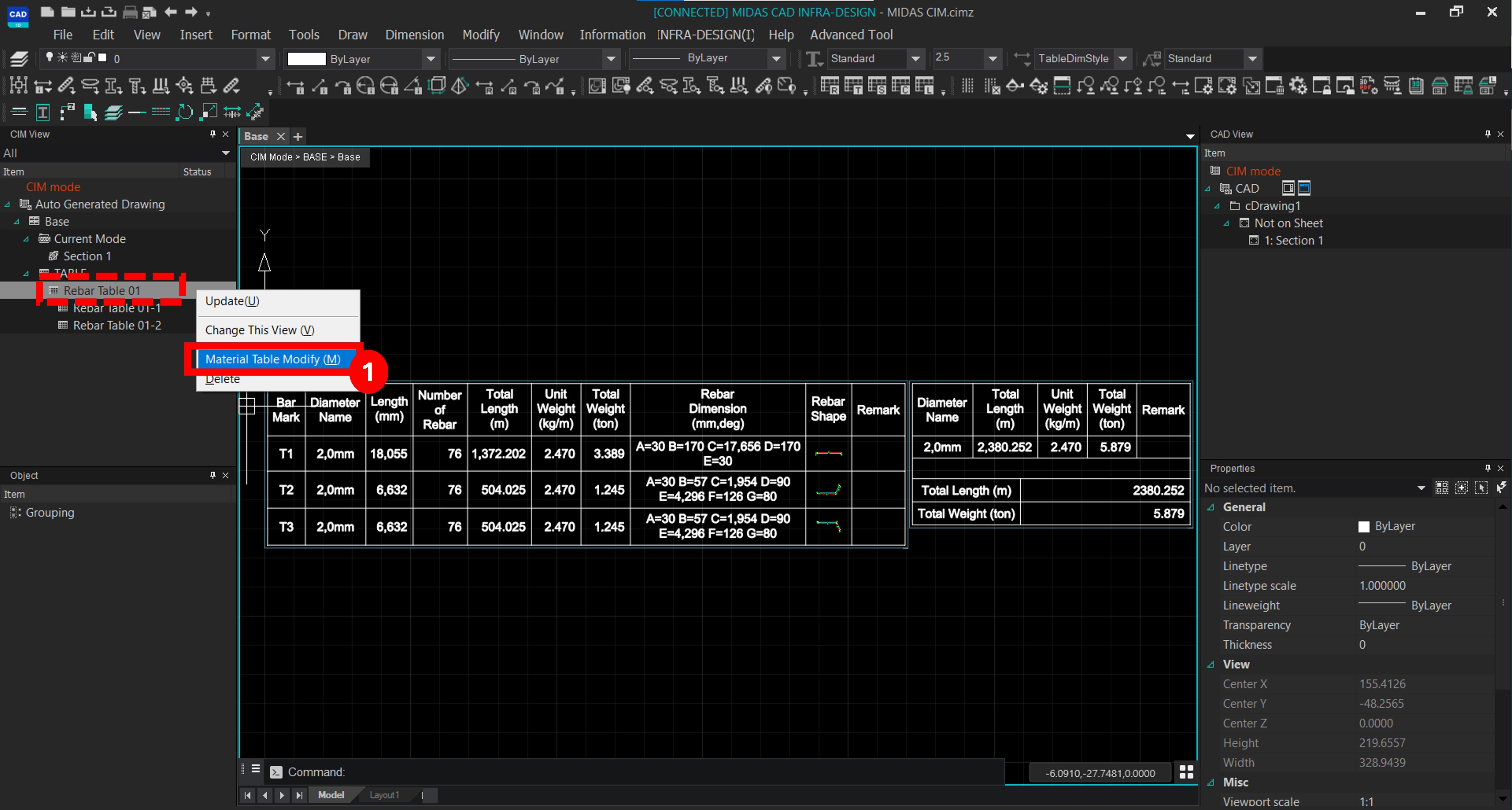 [CAD ID] How to export rebar schedule to excel in CAD ID? – MIDAS Support