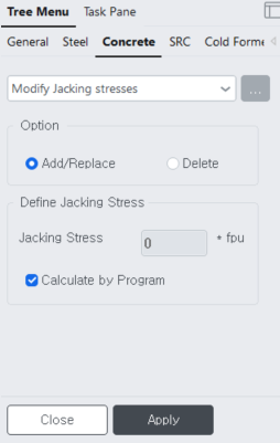 Modify Jacking Stresses – MIDAS Support