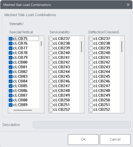 Slab Load Combinations – MIDAS Support