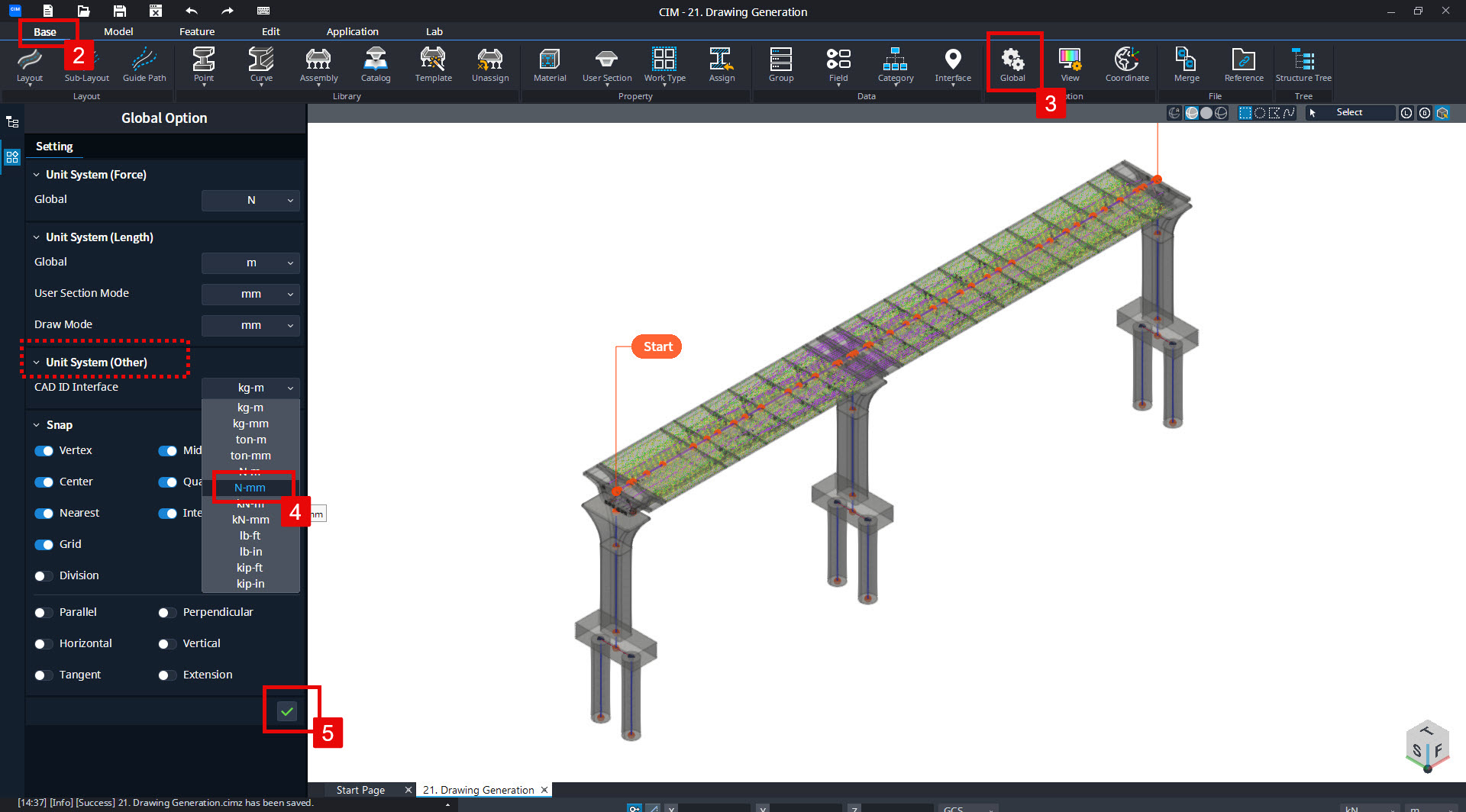 [CAD ID] How can we change the units of concrete dimensions in drawings ...