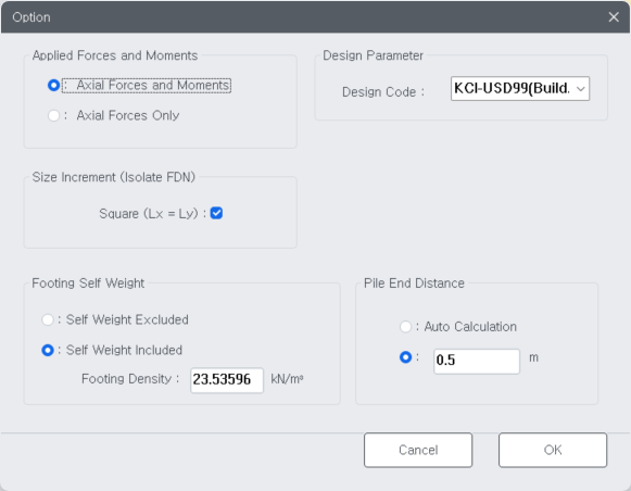 Footing Design – MIDAS Support