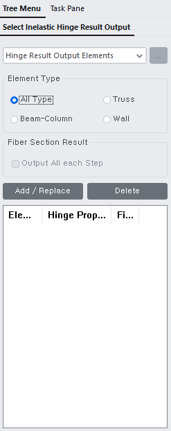 Select Inelastic Hinge Result Output(Element) – MIDAS Support