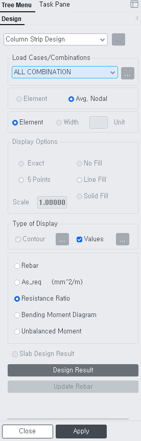 Column Strip Design – MIDAS Support