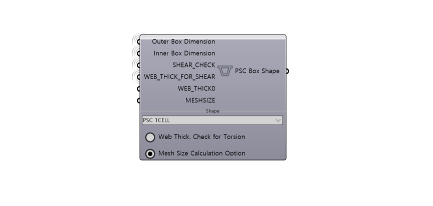 PSC Box Shape – MIDAS Support