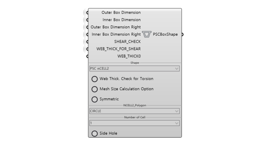 PSC Box Shape – MIDAS Support