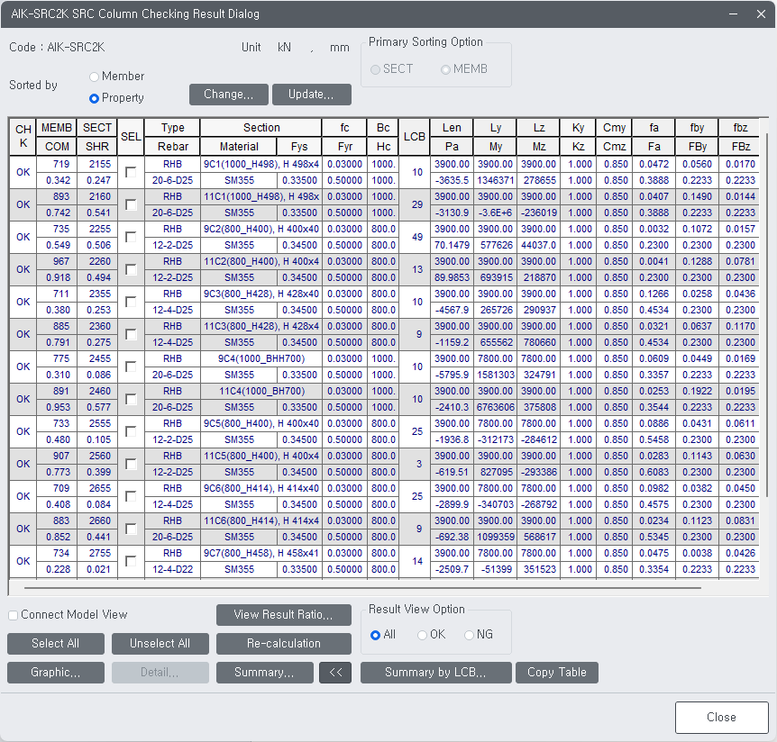 Column Checking – MIDAS Support