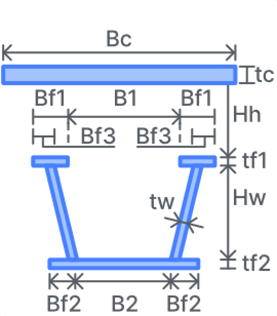 Girder Dimension of Composite Shape – MIDAS Support