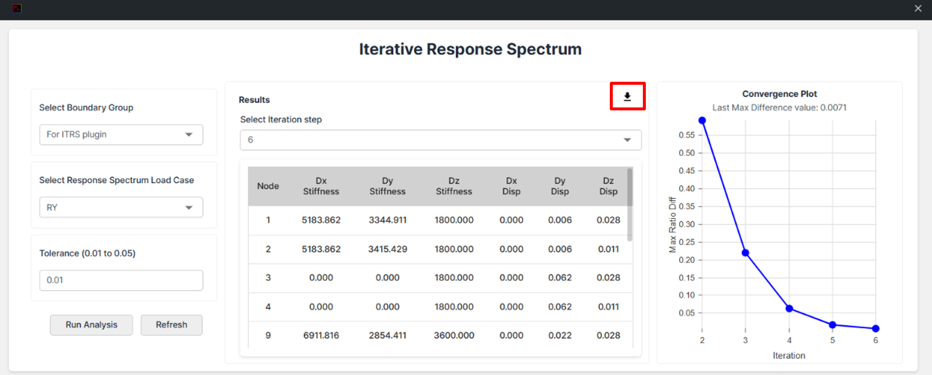 Iterative Response Spectrum – MIDAS Support