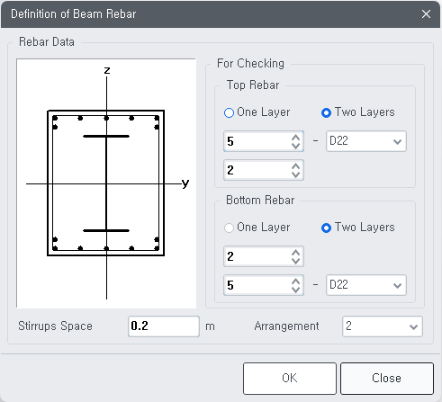 Modify SRC Beam Section Data – MIDAS Support