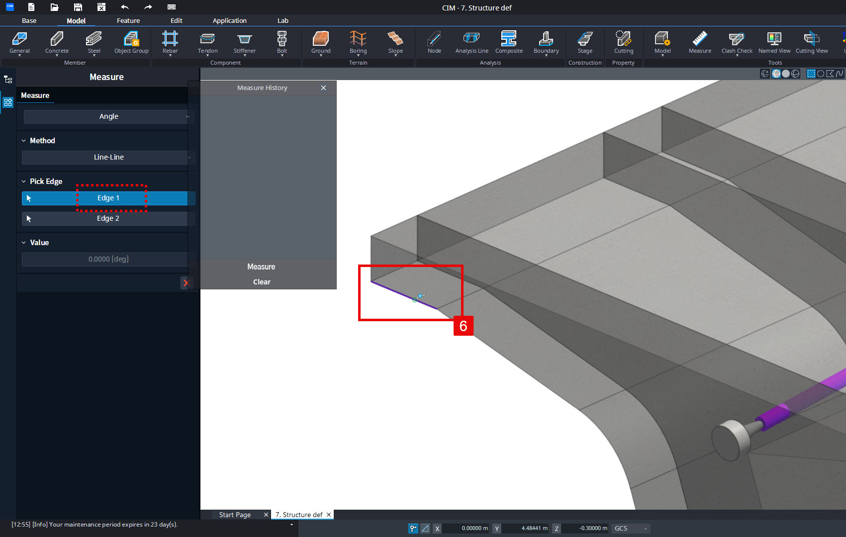 [CIM] How to measure angles between two edges? – MIDAS Support