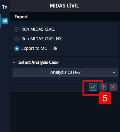 [CIM] How to export the analytical model as MCT file? – MIDAS Support