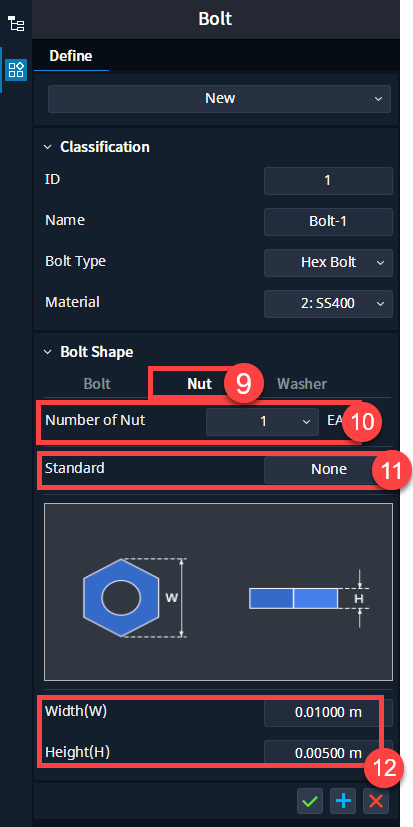 [CIM] How to define User-defined Bolt? – MIDAS Support